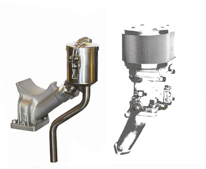 Oil filler with Flip Top, One fitting in rear. For Type 1 engine, 40HP ...